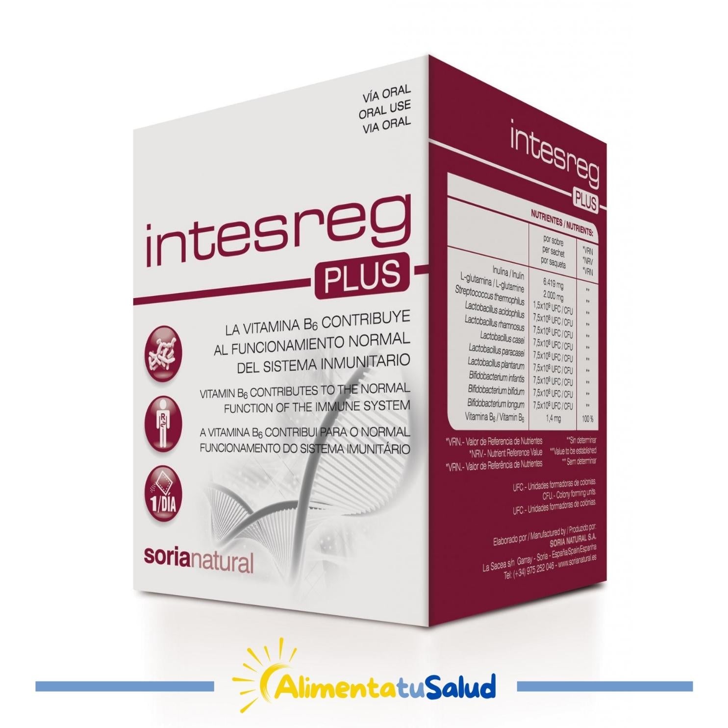 Interseg Plus Probióticos - Soria Natural - 14 sobres | AlimentaTuSalud ...